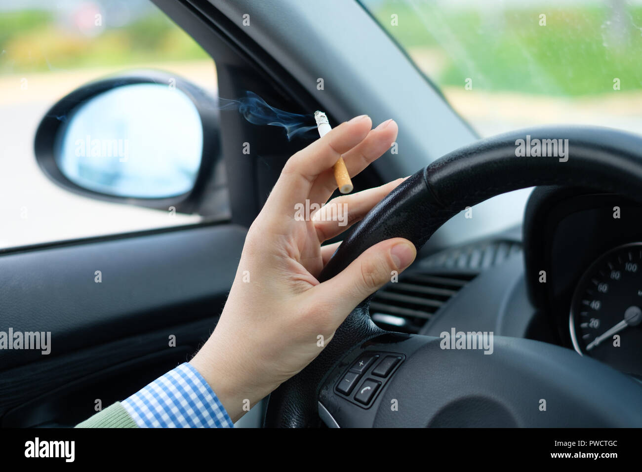Smoking While Driving High Resolution Stock Photography and Images - Alamy