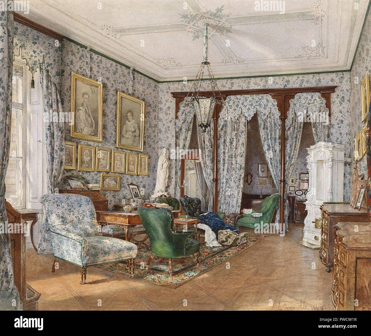Biedermeier interior hi-res stock photography and images - Alamy
