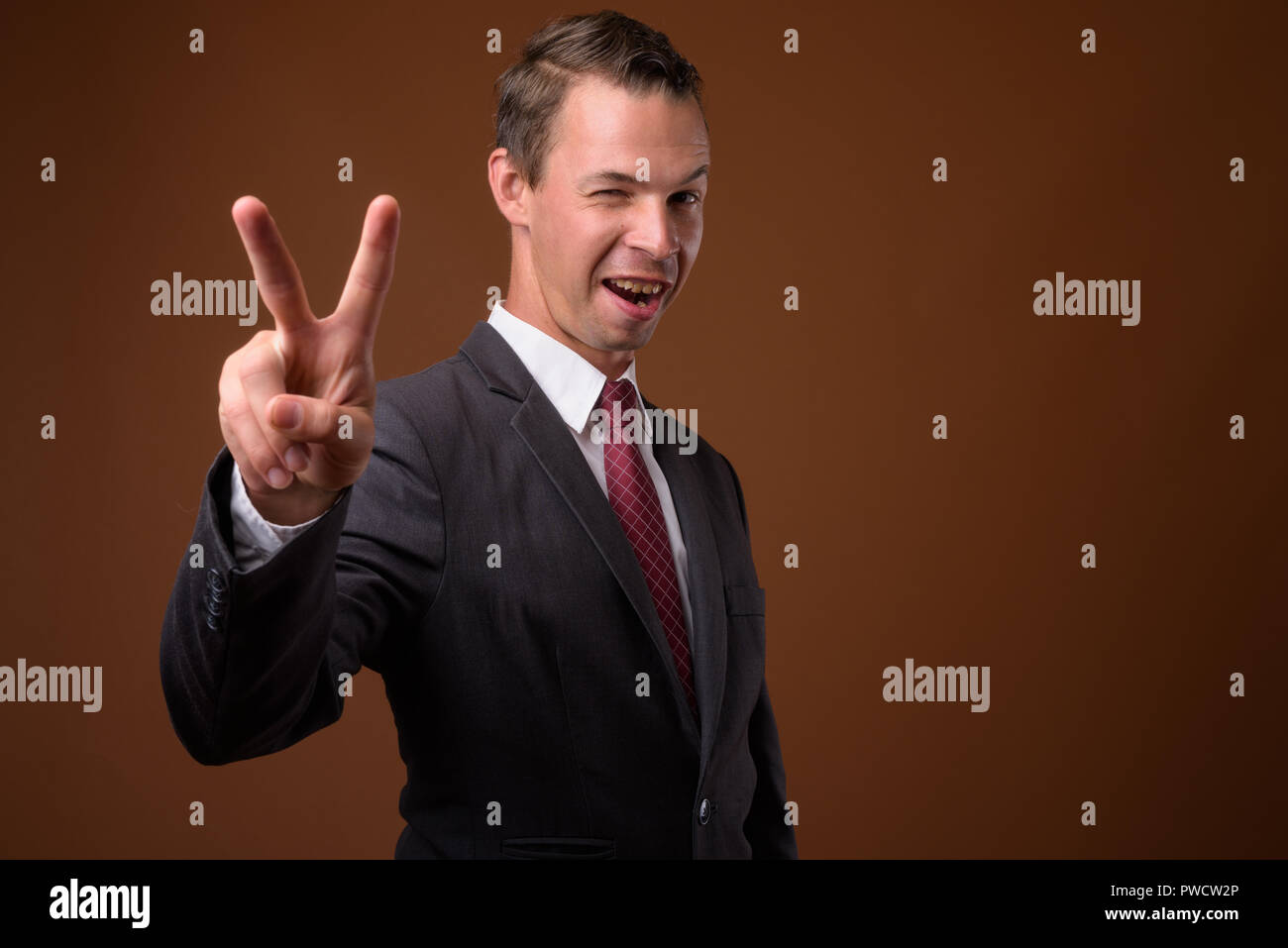 Portrait happy male executive hi-res stock photography and images - Alamy