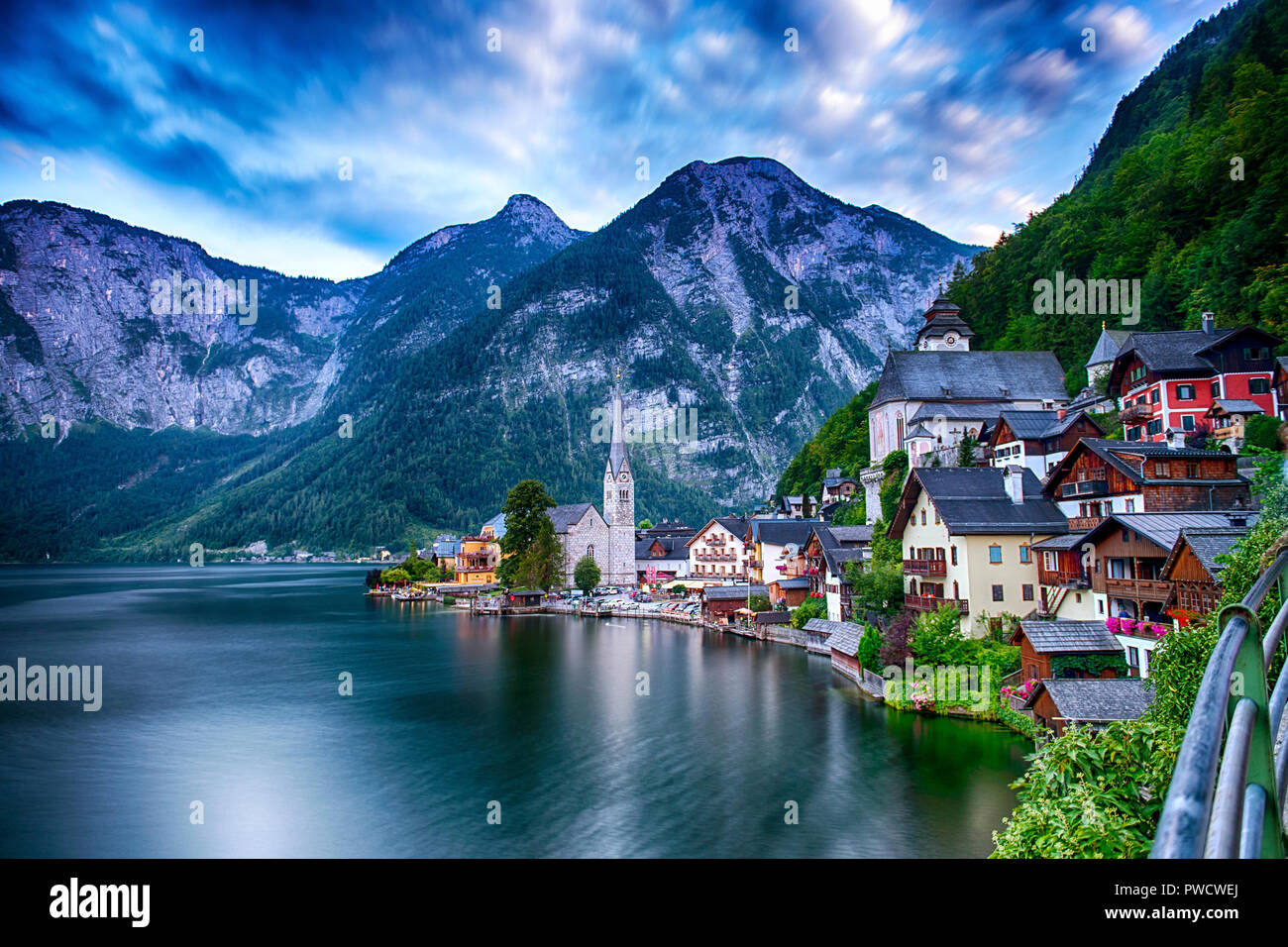 Beautiful Austrian Village Hallstatt Stock Photo - Alamy