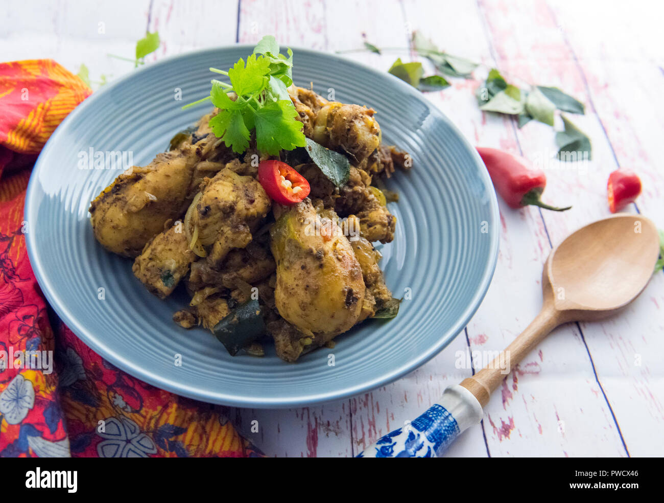 Dry Pepper chicken fry Stock Photo - Alamy