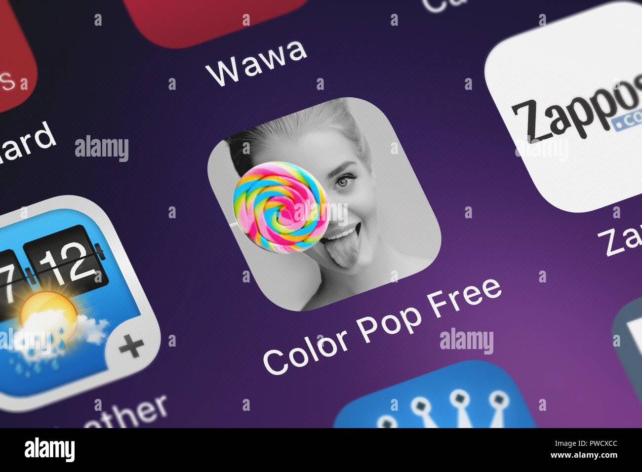 London, United Kingdom - October 15, 2018: Screenshot of SUNWOONG JANG ...