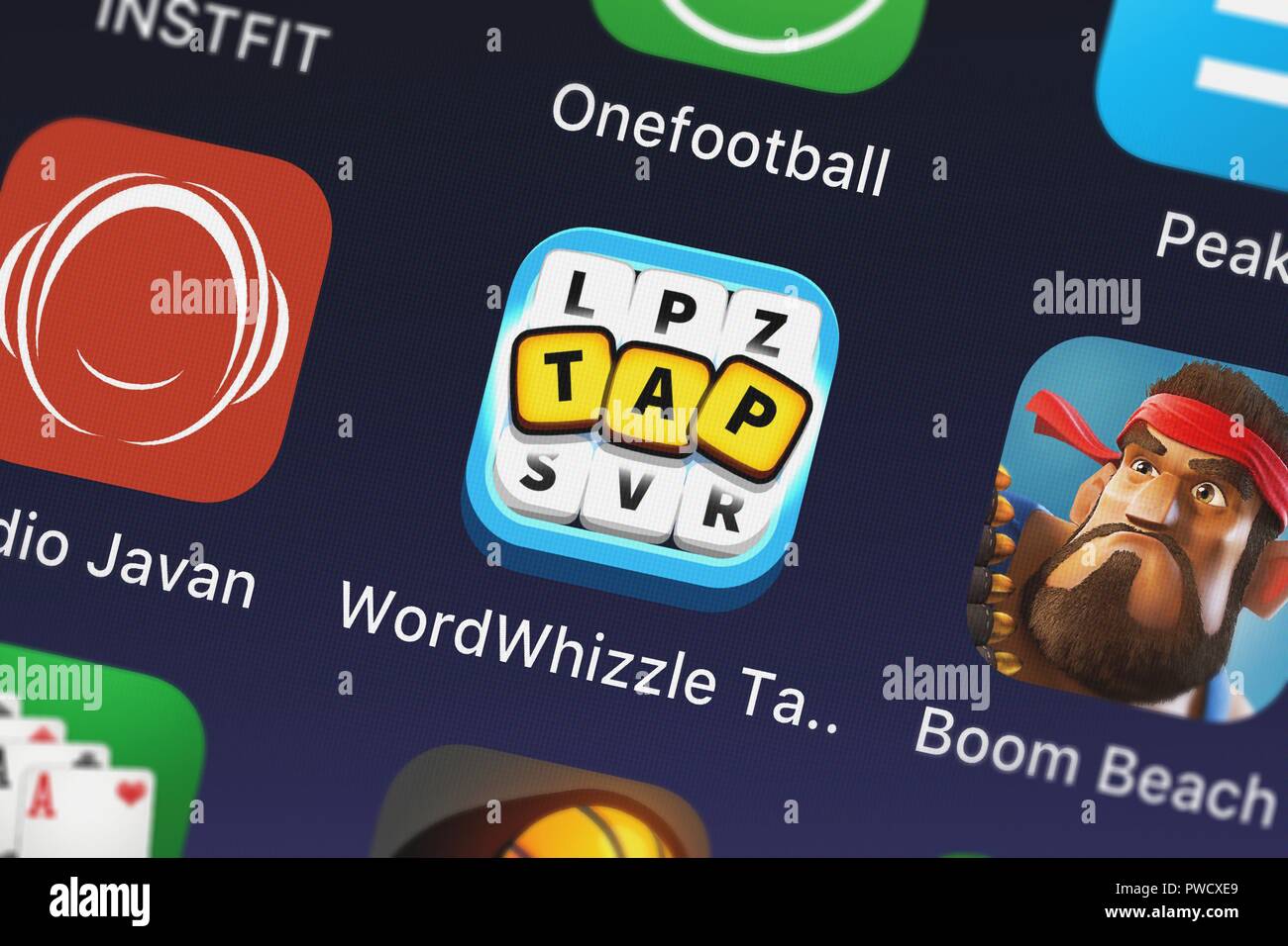 London, United Kingdom - October 15, 2018: Close-up shot of the ...