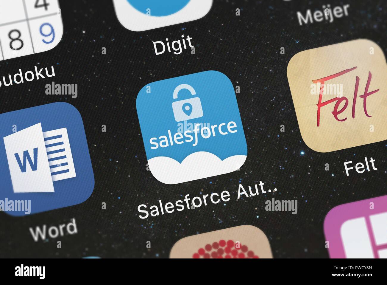 Salesforce authenticator hi-res stock photography and images - Alamy