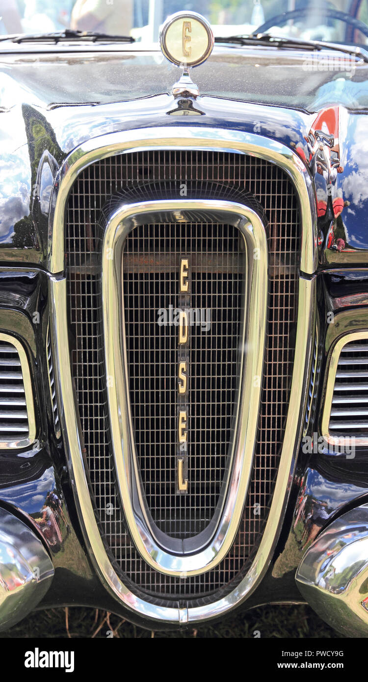 Radiator grille of 1958 Edsel Ranger 2 door Coupe Stock Photo - Alamy