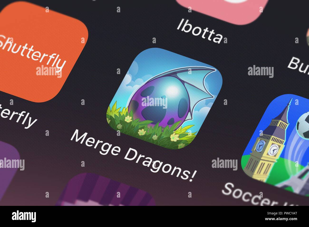 London, United Kingdom - October 15, 2018: Screenshot of the mobile app ...