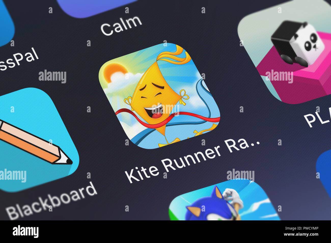 London, United Kingdom - October 15, 2018: Close-up shot of Grassapper ...