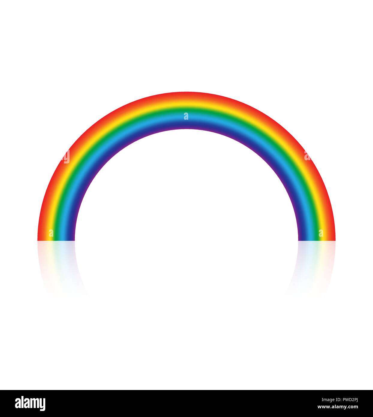 Rainbow gradient color isolated on white background. Vector ...