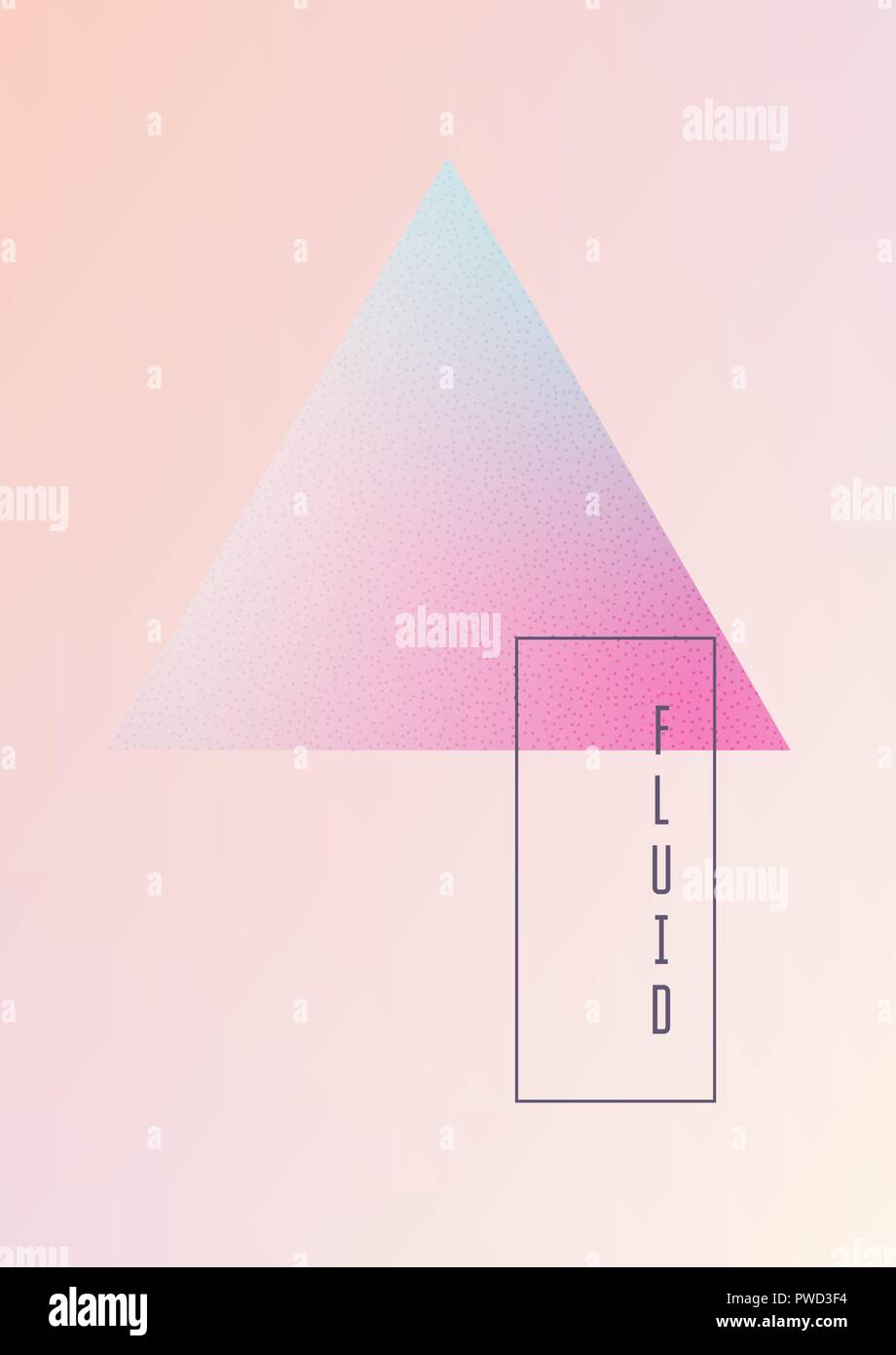 Fluid poster with triangle shapes Stock Vector Image & Art - Alamy