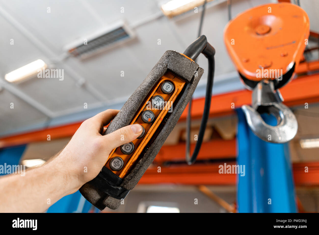Factory crane hoist control panel hi-res stock photography and images ...