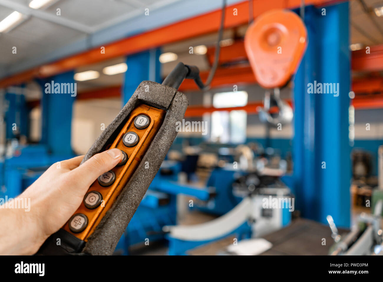 Factory crane hoist control panel hi-res stock photography and images ...