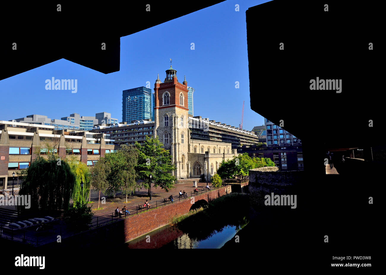 Church of St Giles, Cripplegate, Barbican, London, England, UK. Church ...