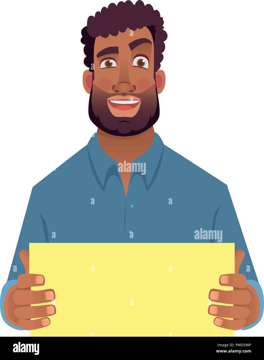 Black afro american people blank Stock Vector Images - Alamy