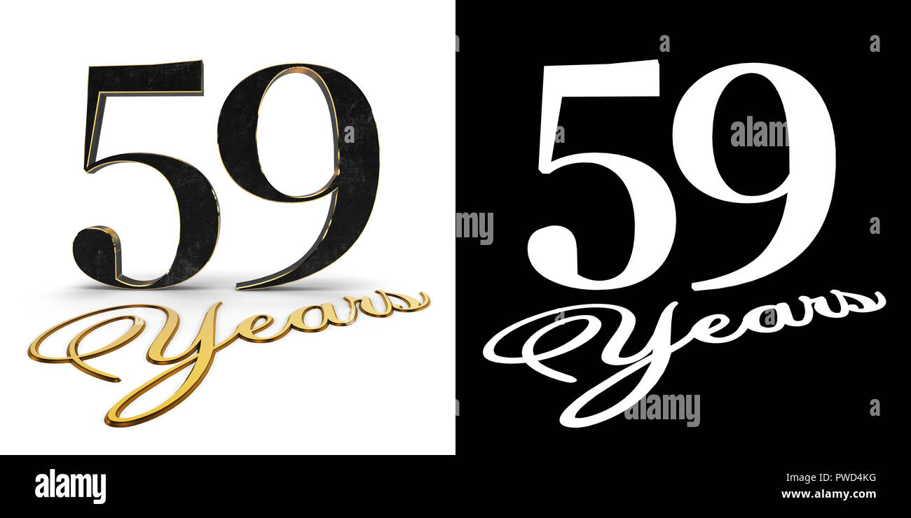 3d number 59 hi-res stock photography and images - Alamy