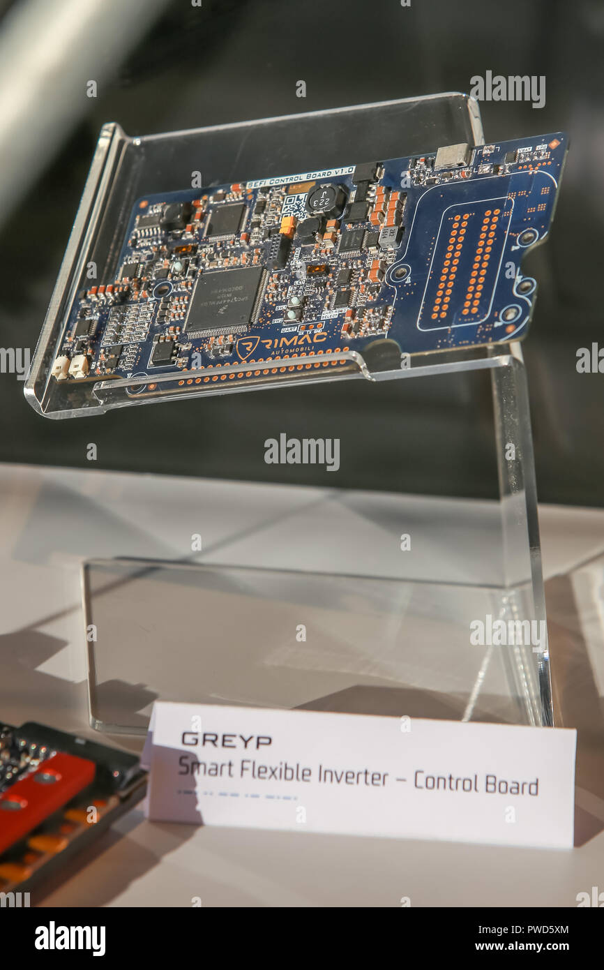 Zagreb, Croatia - 28 September, 2018 : Presentation of Rimac automobili ...