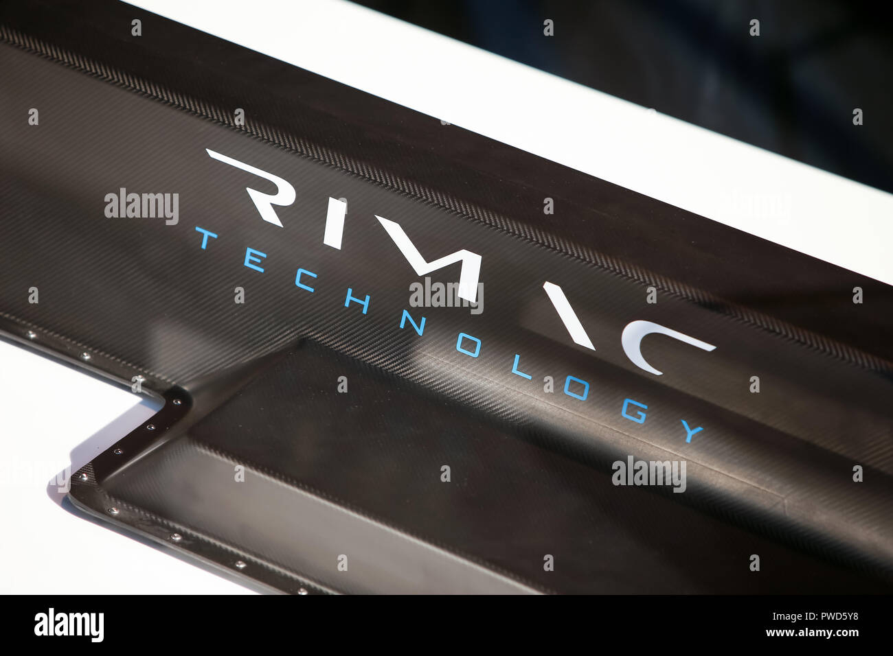 Zagreb, Croatia - 28 September, 2018 : Presentation of Rimac automobili ...