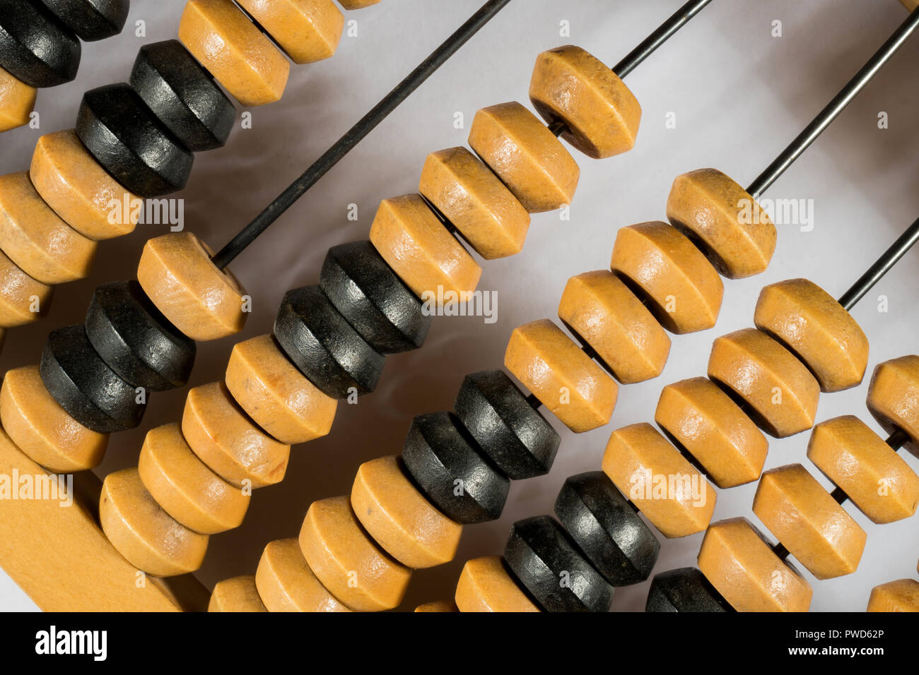 Wooden abacus on a white background Stock Photo - Alamy
