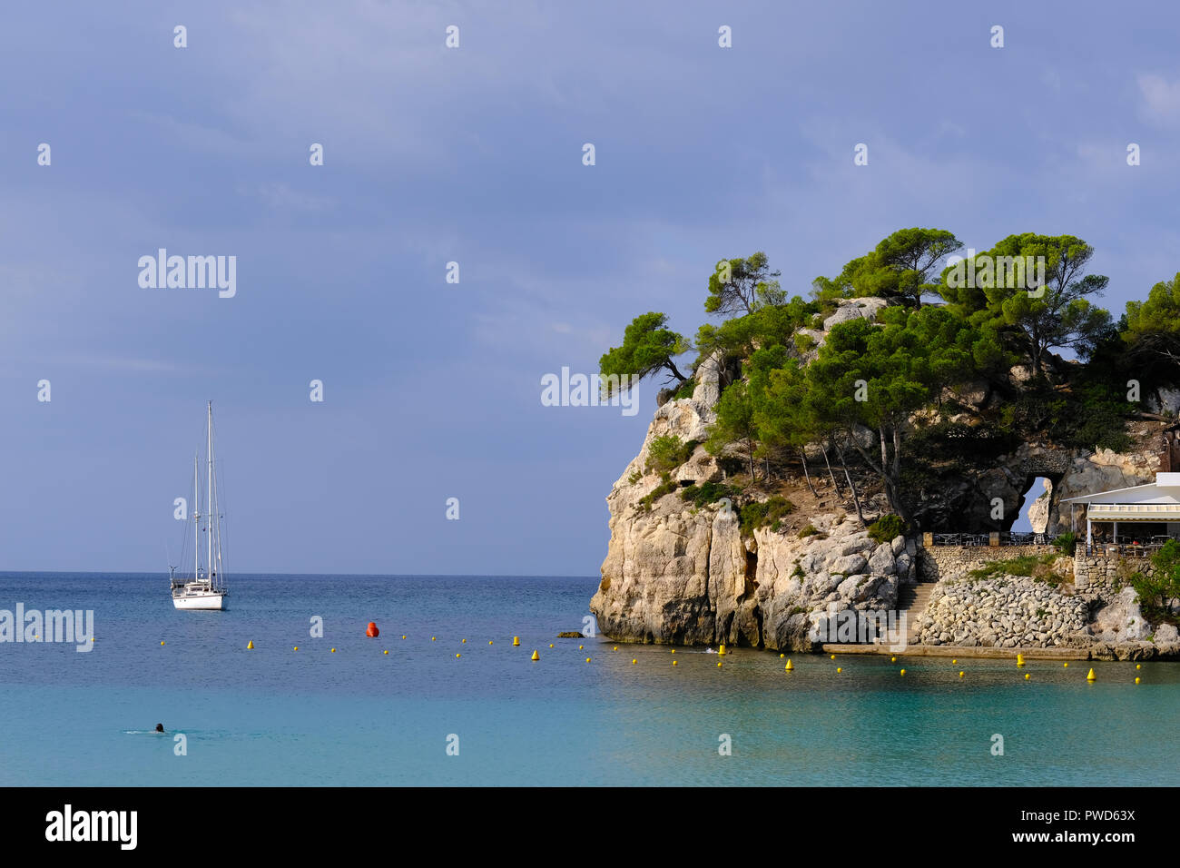 Beautiful beaches, cliffs and coves around the Island of Menorca Cala ...