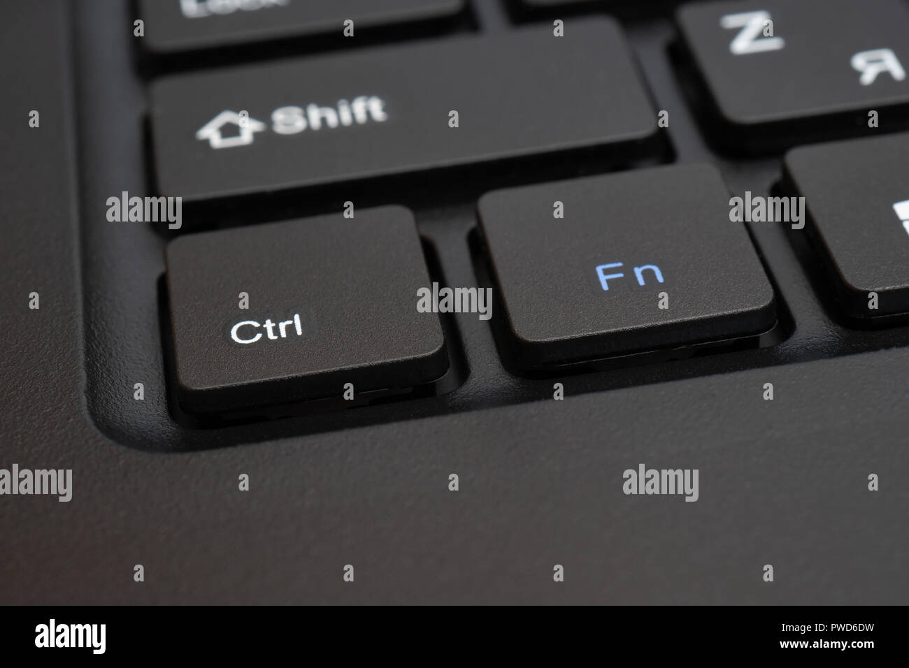 Black keys of a computer keyboard Stock Photo - Alamy