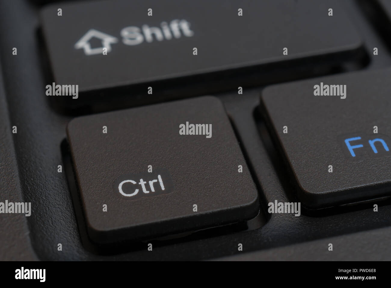 Black keys of a computer keyboard Stock Photo - Alamy