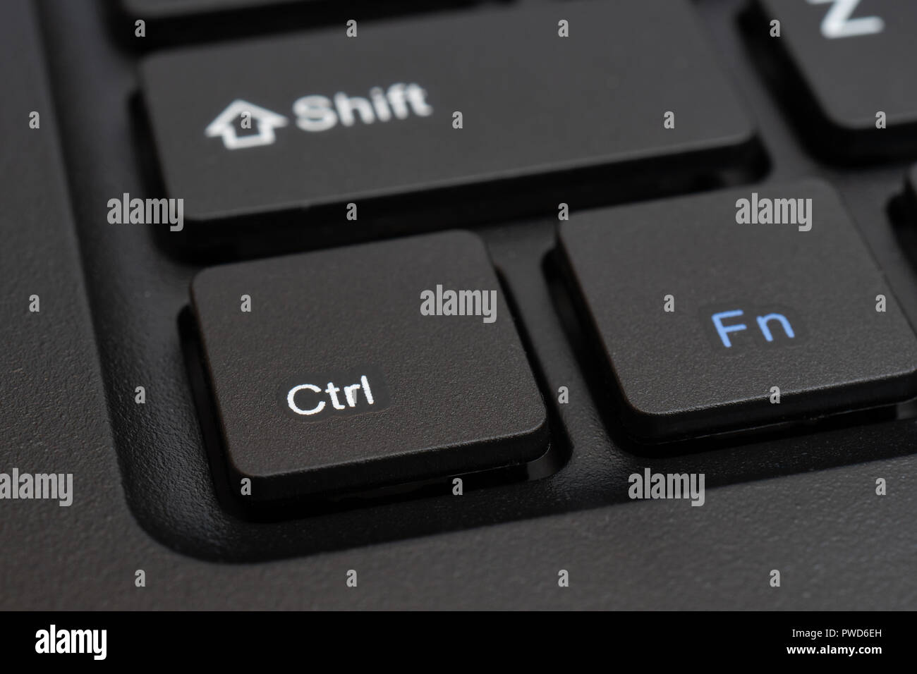 Black keys of a computer keyboard Stock Photo - Alamy