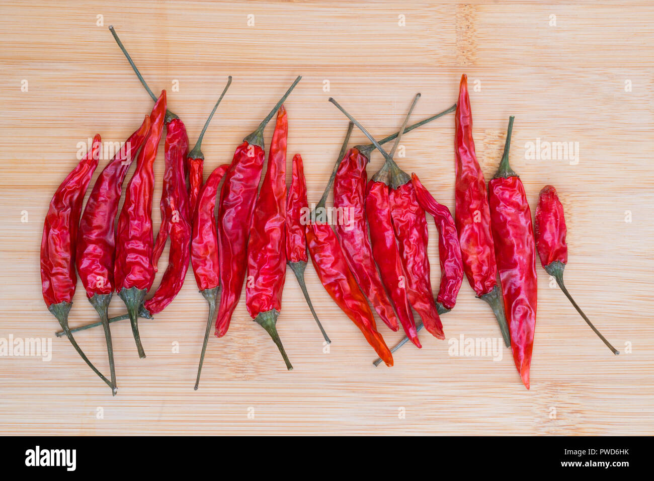 Dried red hot chili pepper Stock Photo - Alamy