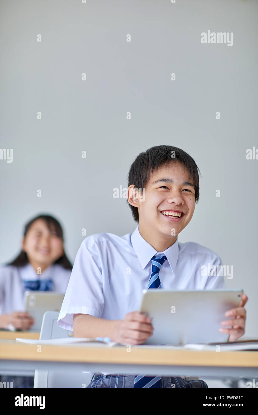 Japanese junior high students Stock Photo - Alamy