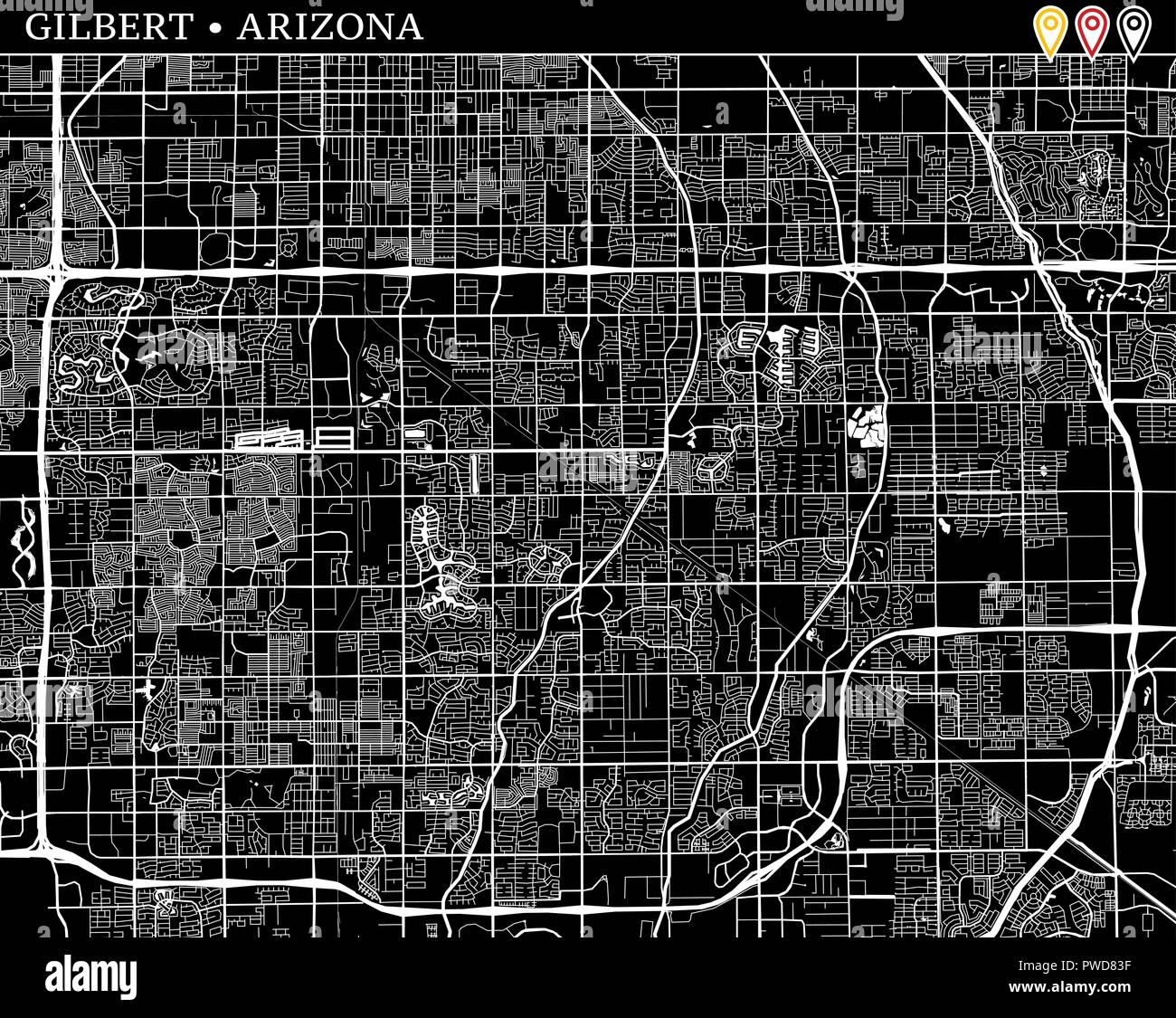 Map Of Gilbert Arizona