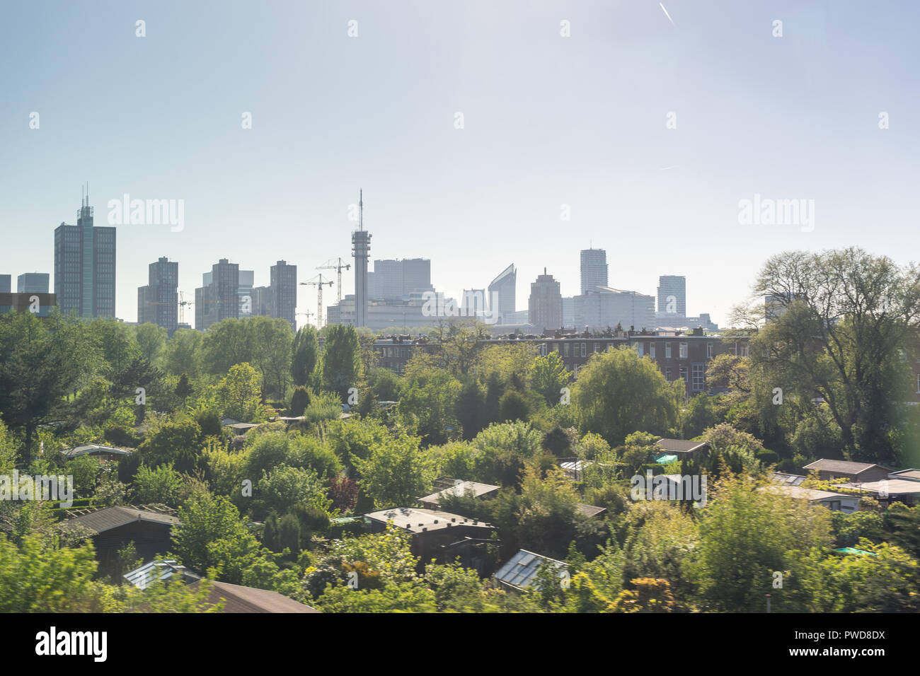 Den Haag, Hague skyline in the background Stock Photo - Alamy