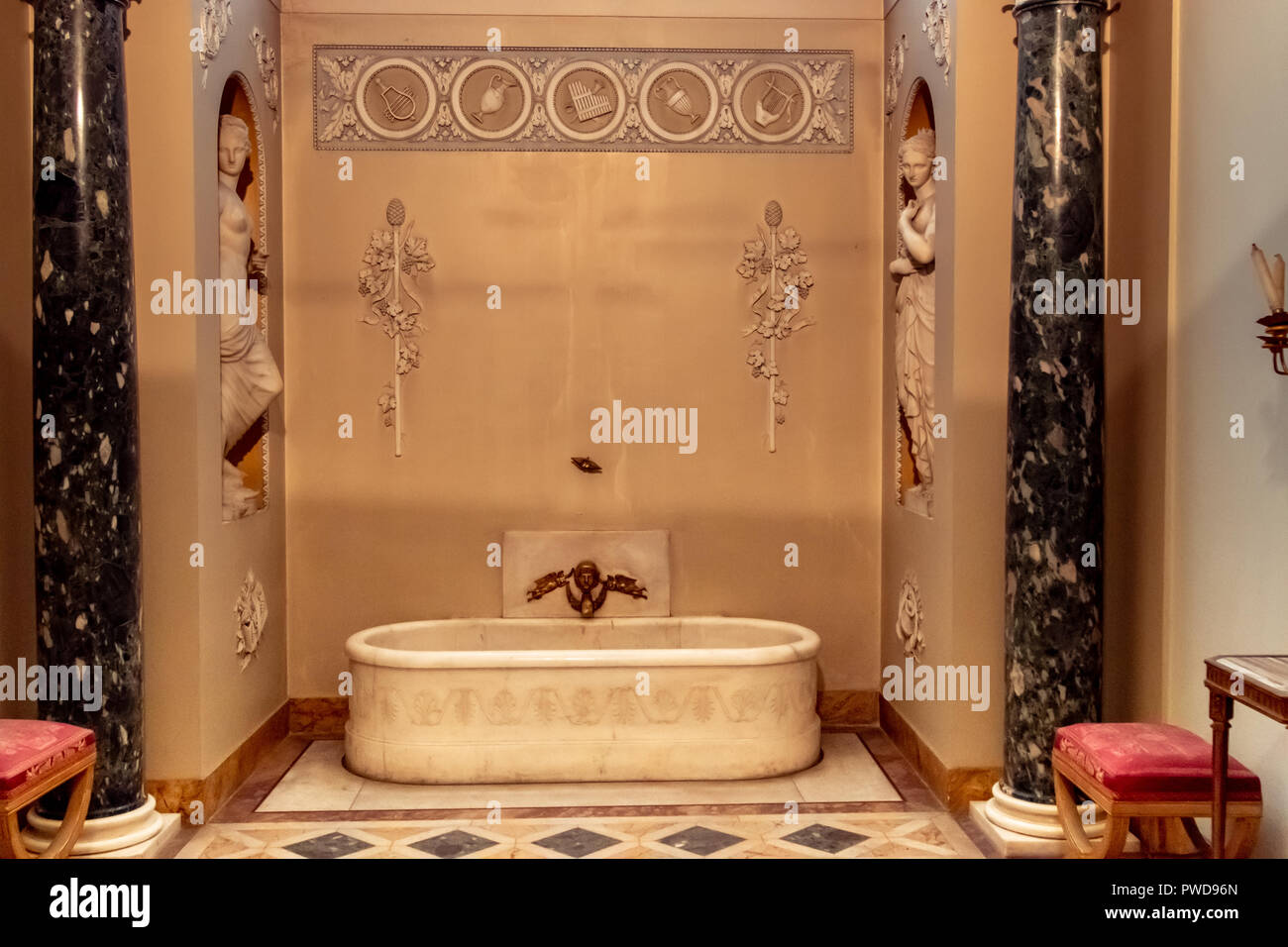 Napoleon Bonaparte's bathtub that was designed by architect Giuseppe ...