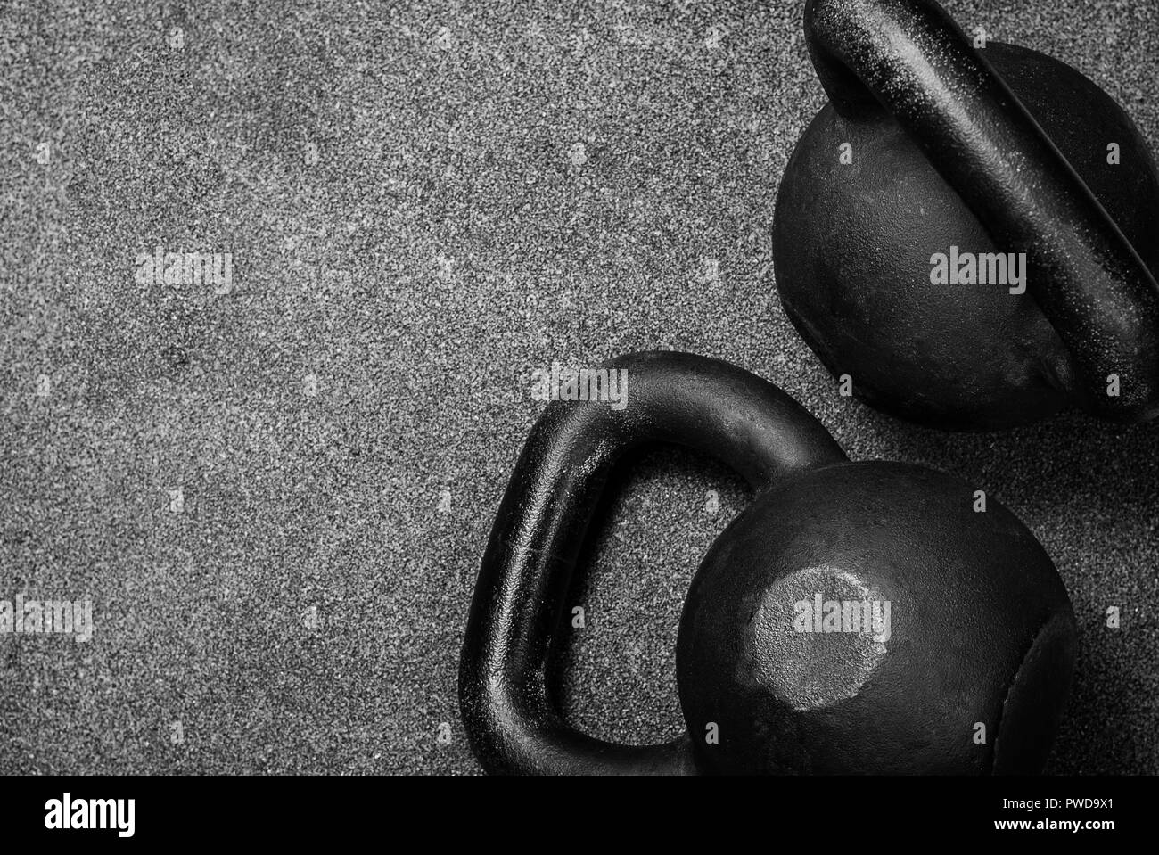 Kettlebell Black and White Stock Photos & Images - Alamy