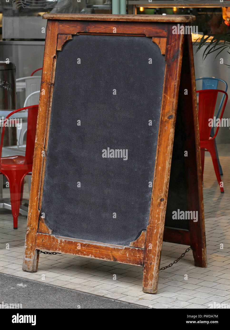 Menu Frame in Front of Restaurant in London Stock Photo - Alamy