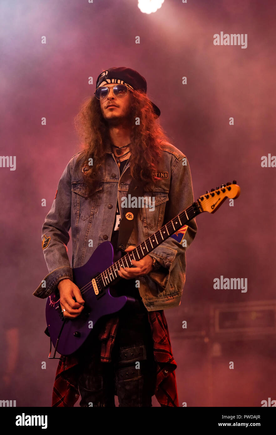 The band Ratt on stage in downtown Las Vegas, Nevada Stock Photo - Alamy