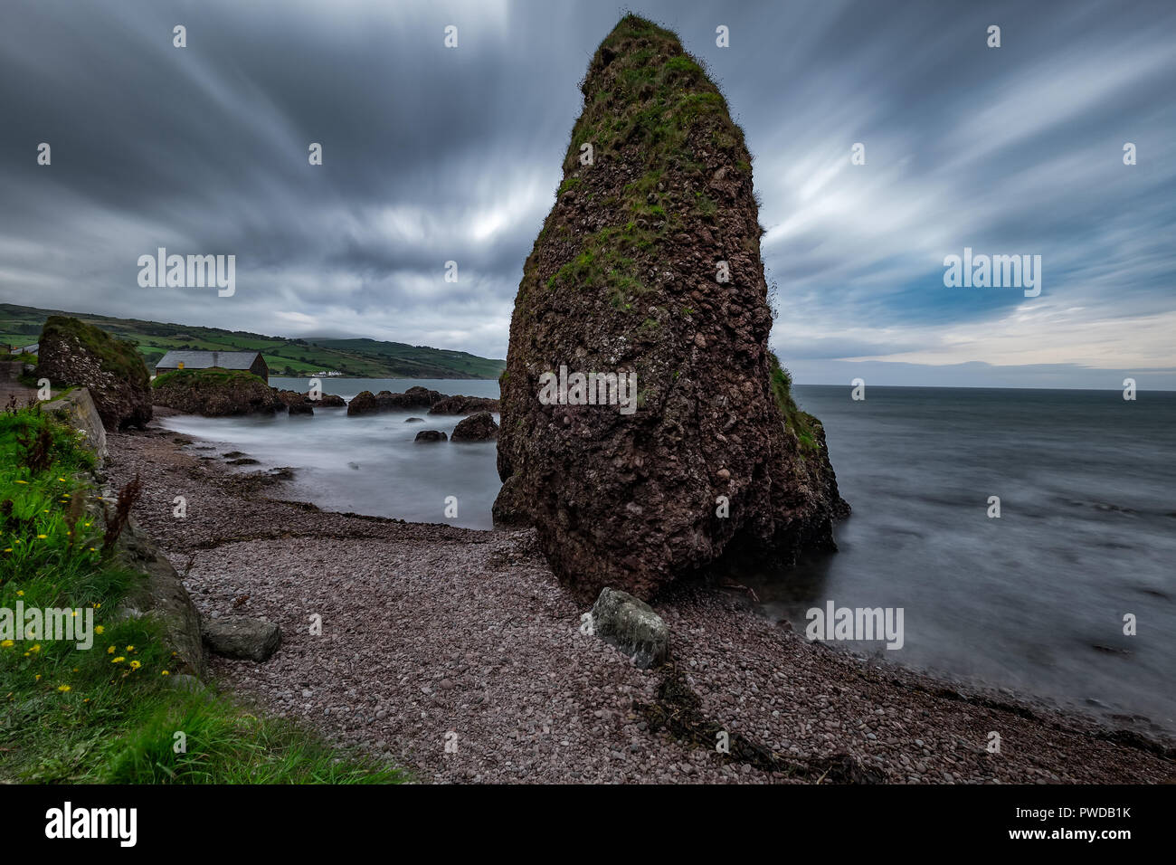 Cushendun Caves, one of the famous attraction in Northern Ireland and ...