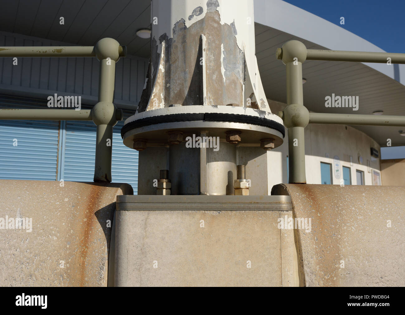 Fabricated and welded stainless steel wind turbine mounting fixed to ...