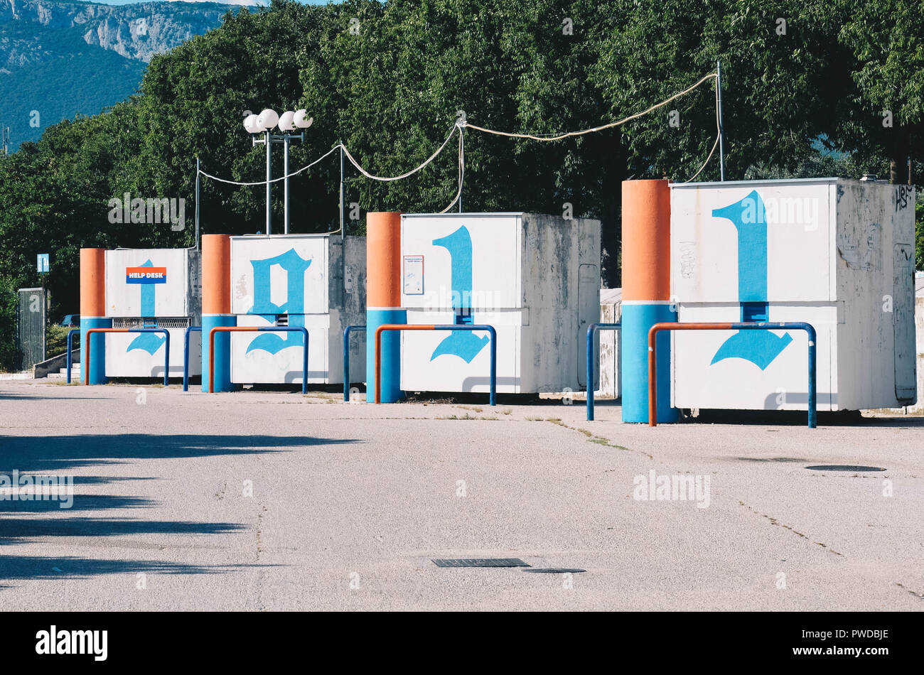 Area around the Poljud stadium, home of Hadjuk Split football club ...