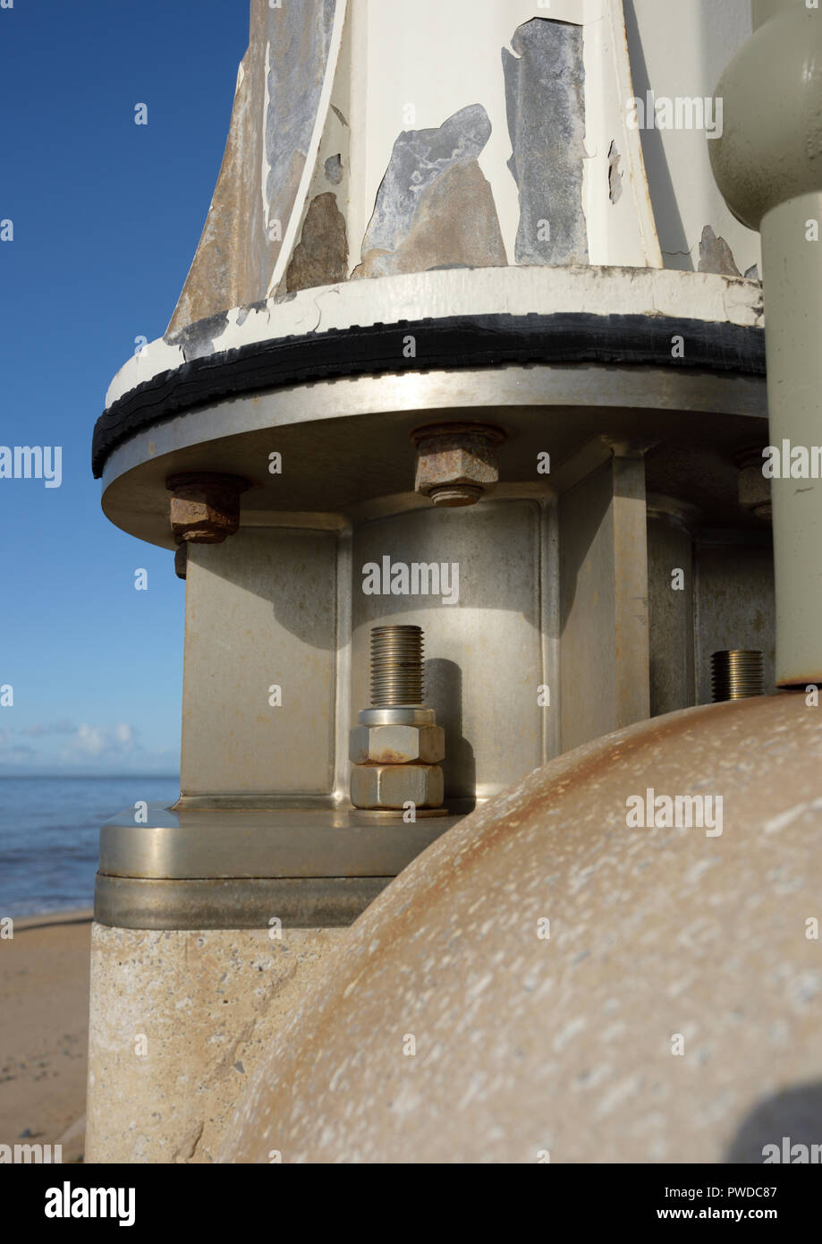 Stainless steel mounting plate fixed to concrete with stainless steel ...