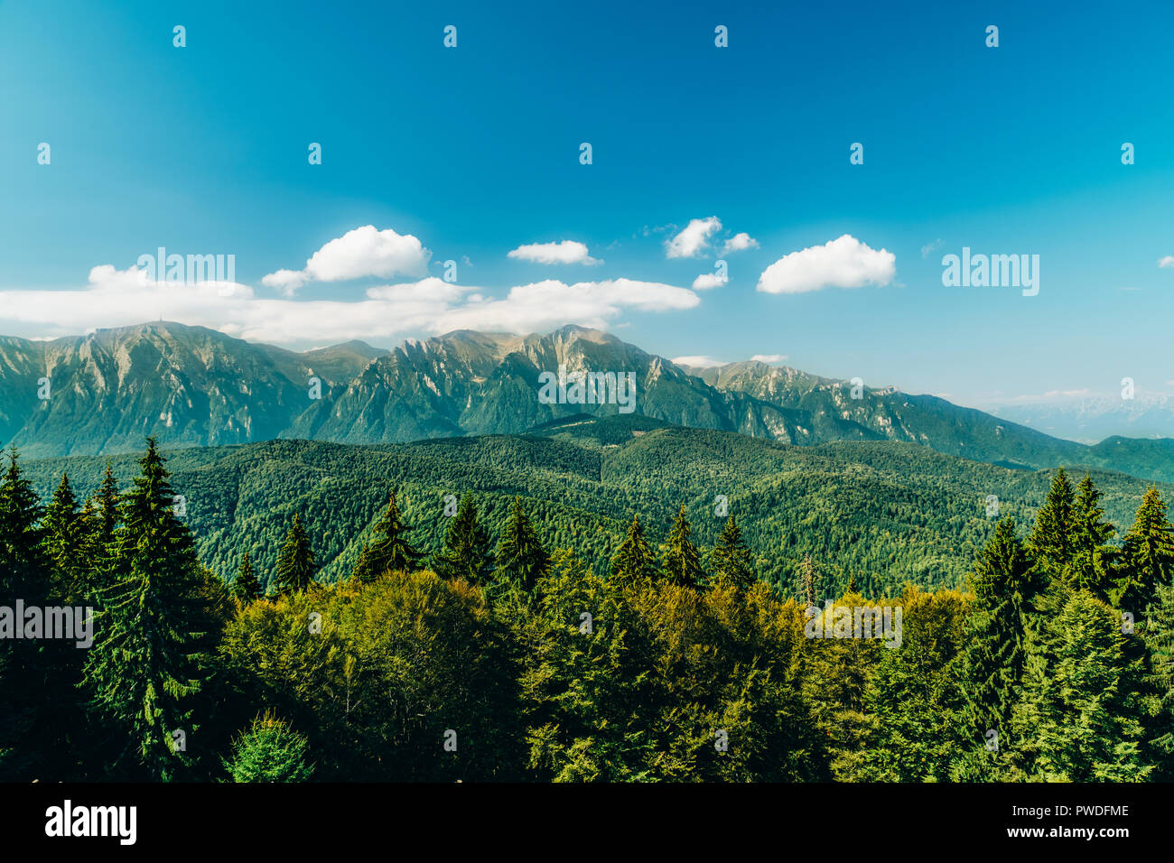 Carpathian Mountains Landscape In Romania Stock Photo - Alamy