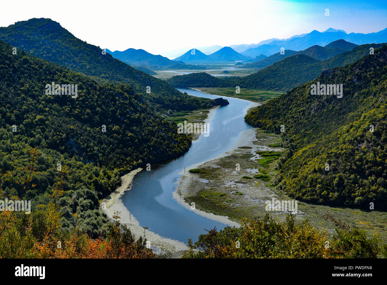 Landscape of the Crnojevica river in Montenegro Stock Photo - Alamy