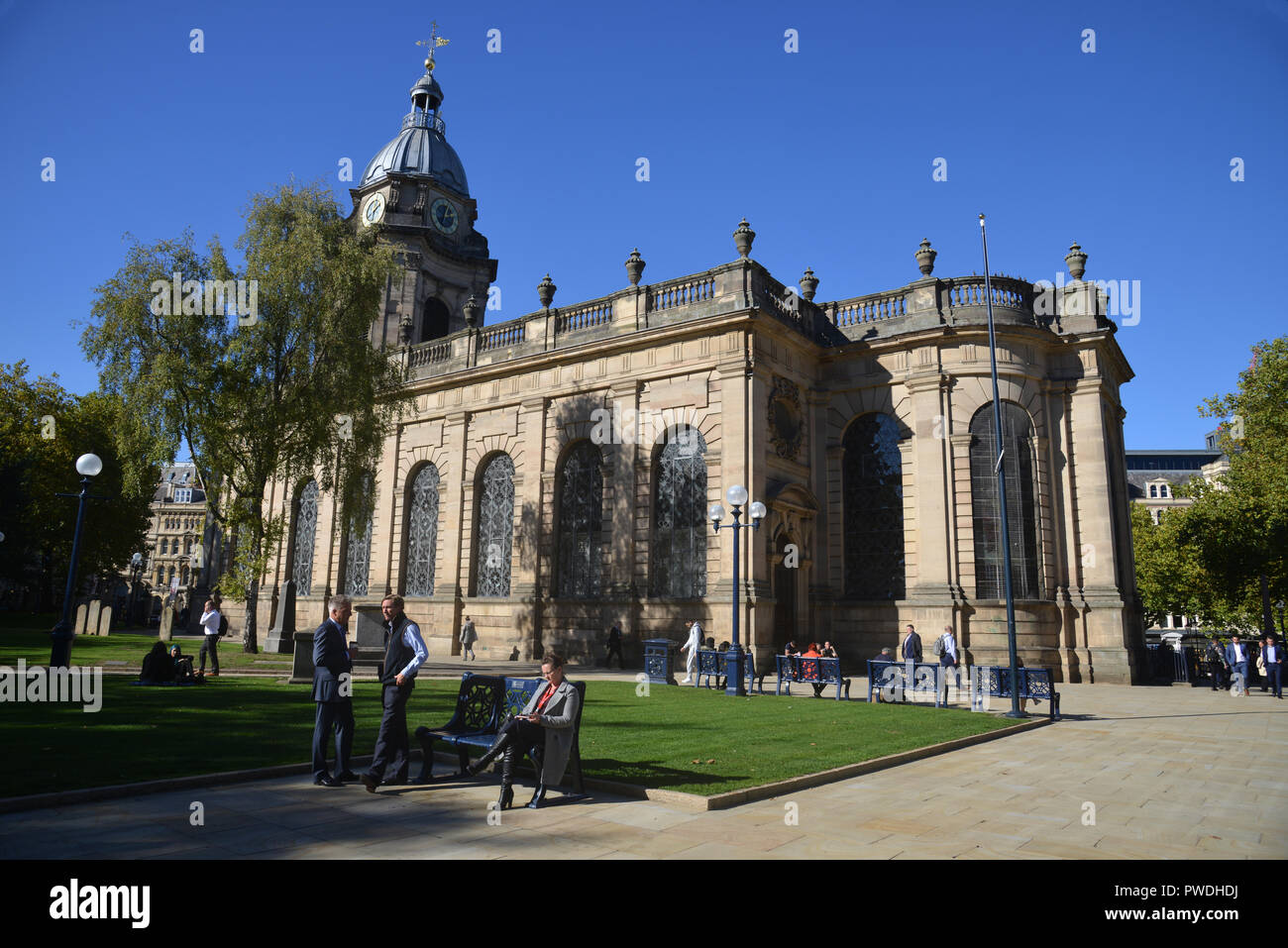 St Philip's Cathedral, Cathedral Square, Birmingham Stock Photo - Alamy