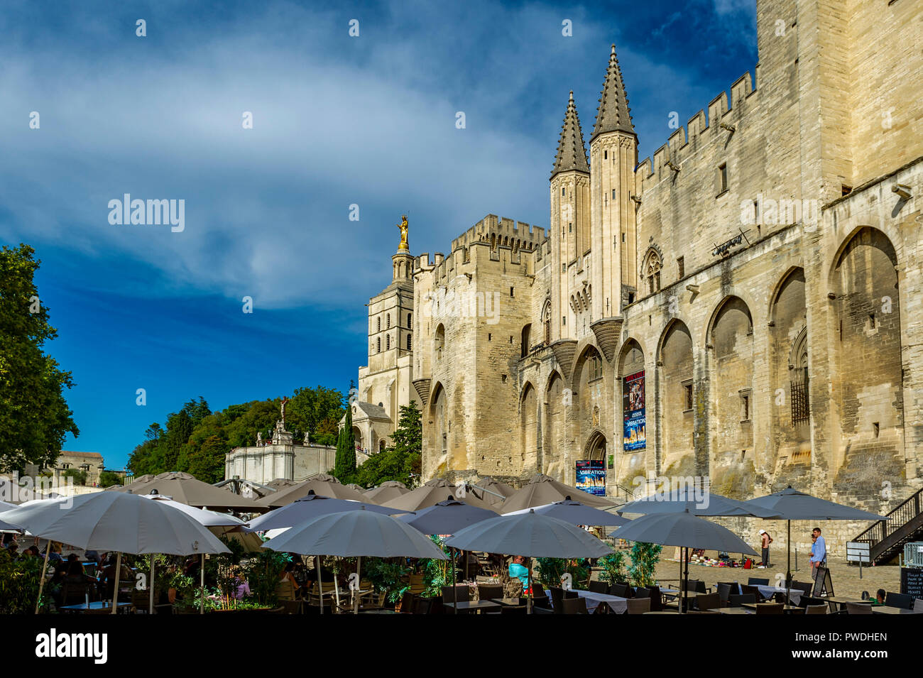 France. Vaucluse (84). Avignon. The Palace of the Popes, a UNESCO World ...
