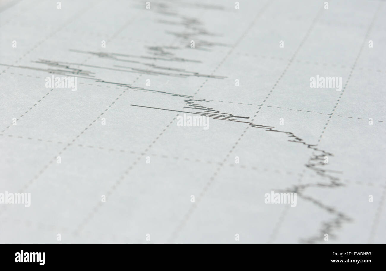 Concept image of data collection and statistical work:the business ...