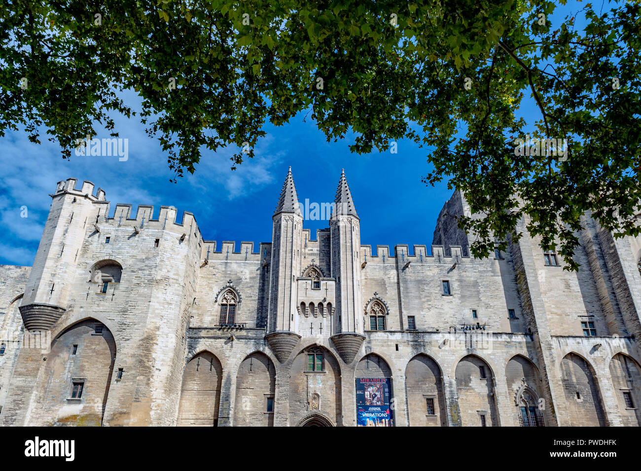 France. Vaucluse (84). Avignon. The Palace of the Popes, a UNESCO World ...