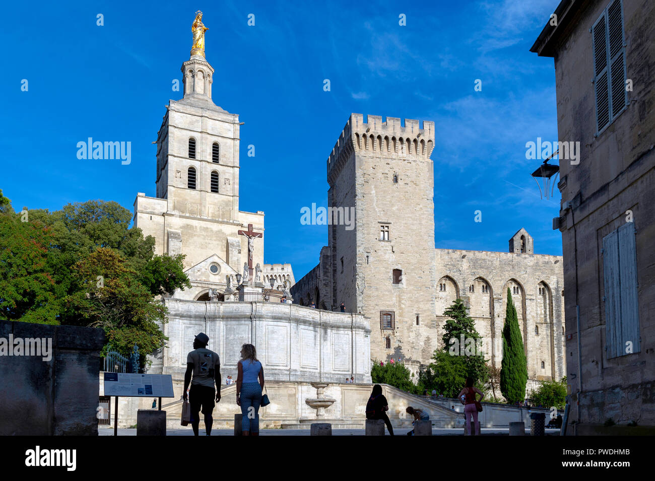 France. Vaucluse (84). Avignon. The Palace of the Popes, a UNESCO World ...
