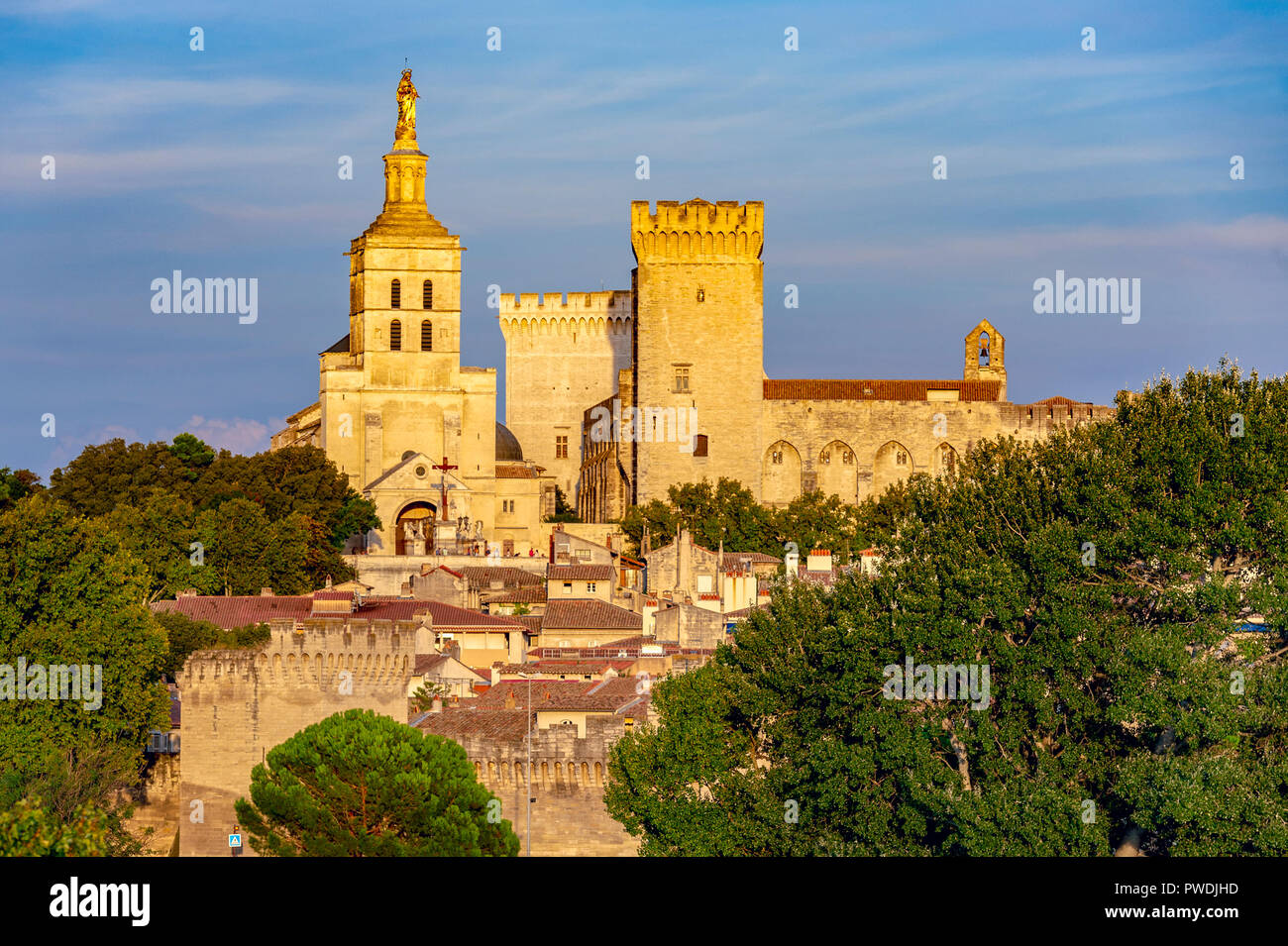 France. Vaucluse (84). Avignon. The Palace of the Popes, a UNESCO World ...