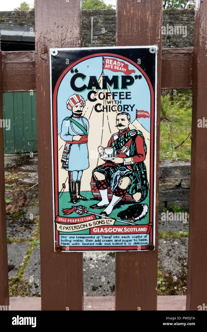 Metal Advertising Signs Stock Photo - Alamy