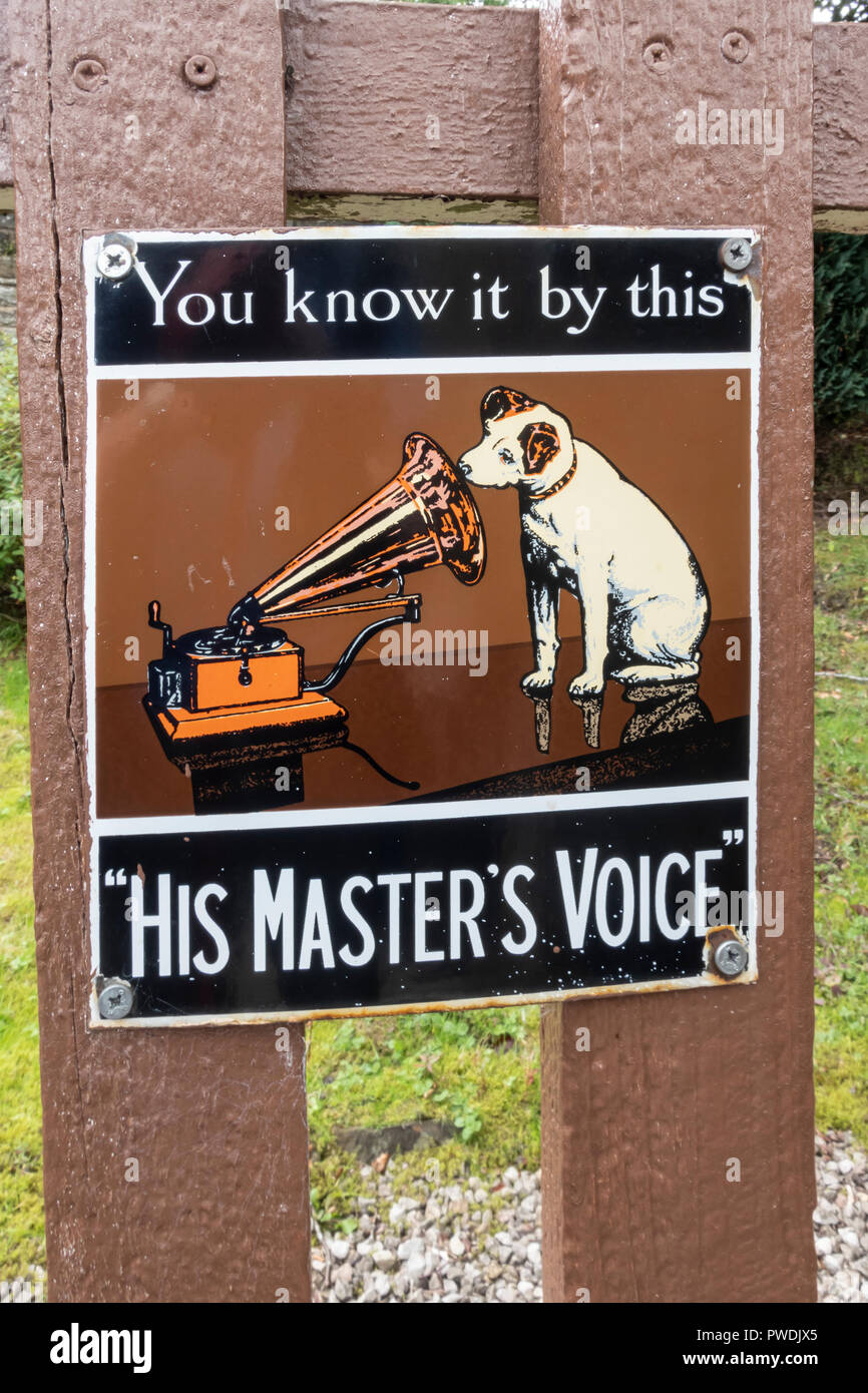 Metal Advertising Signs Stock Photo - Alamy