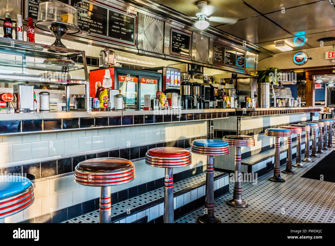 Athens Diner Colchester, Vermont, USA Stock Photo - Alamy