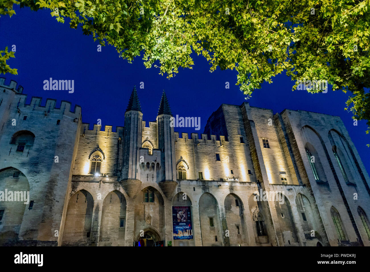 France. Vaucluse (84). Avignon. The Palace of the Popes, a UNESCO World ...