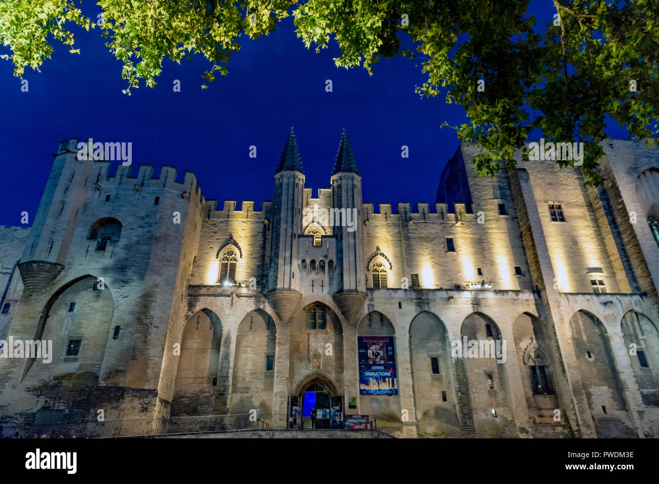France. Vaucluse (84). Avignon. The Palace of the Popes, a UNESCO World ...